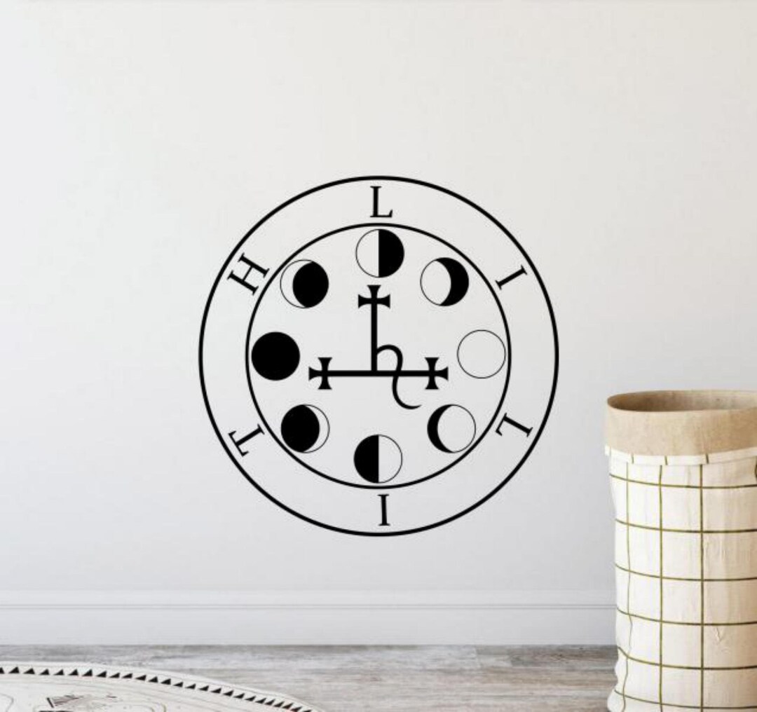 Lilith Wall Decal Vinyl Sticker Wall Art Gift Sigil of Lilith Decor ...