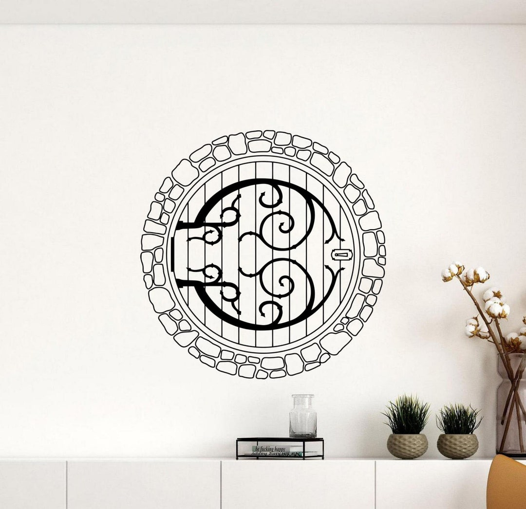 Hobbit Door Wall Decal Vinyl Sticker Shire Door Fairy Wizard Wall Art ...
