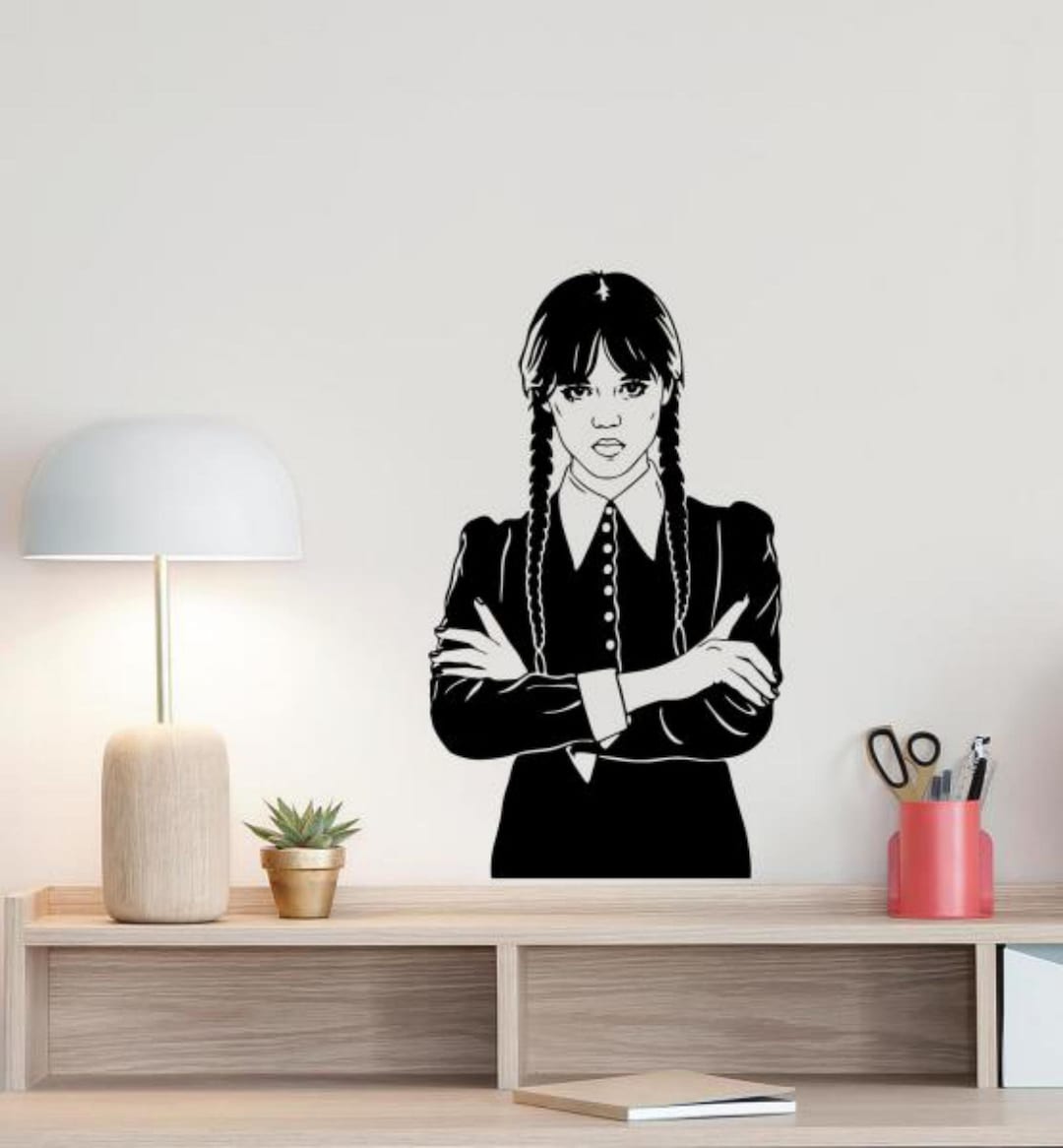 Wednesday Wall Decal Vinyl Sticker Wednesday Wall Art Gift Magic Decor ...