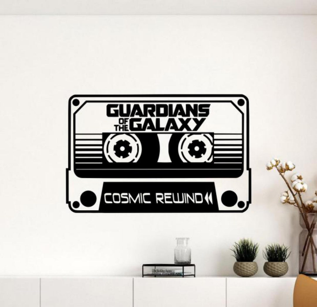 Cosmic Rewind Wall Decal Vinyl Sticker Guardian Wall Art Cassette Gift ...