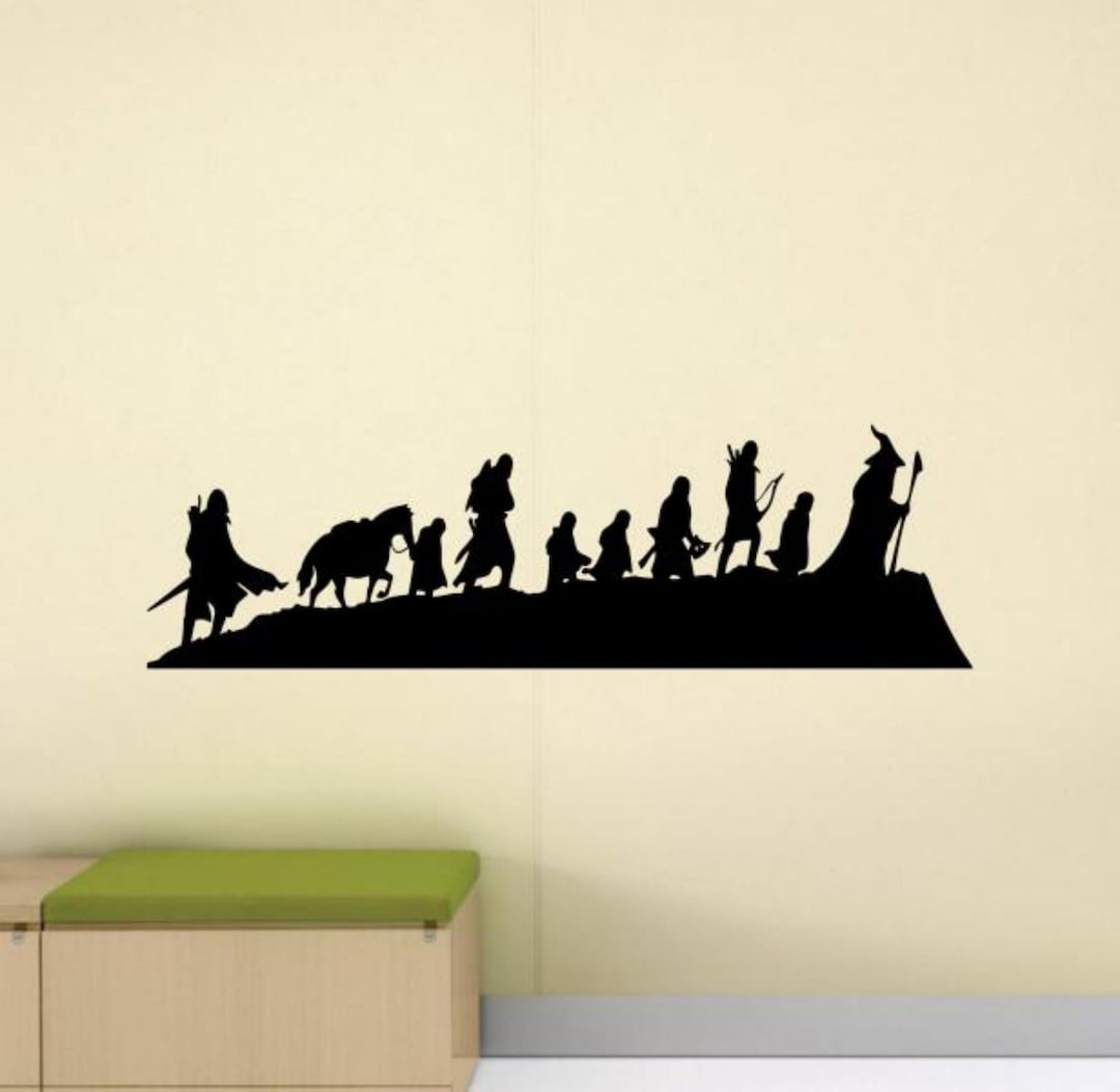 The Fellowship of the Ring Wall Decal Vinyl Sticker Caravan Wizard Wall ...