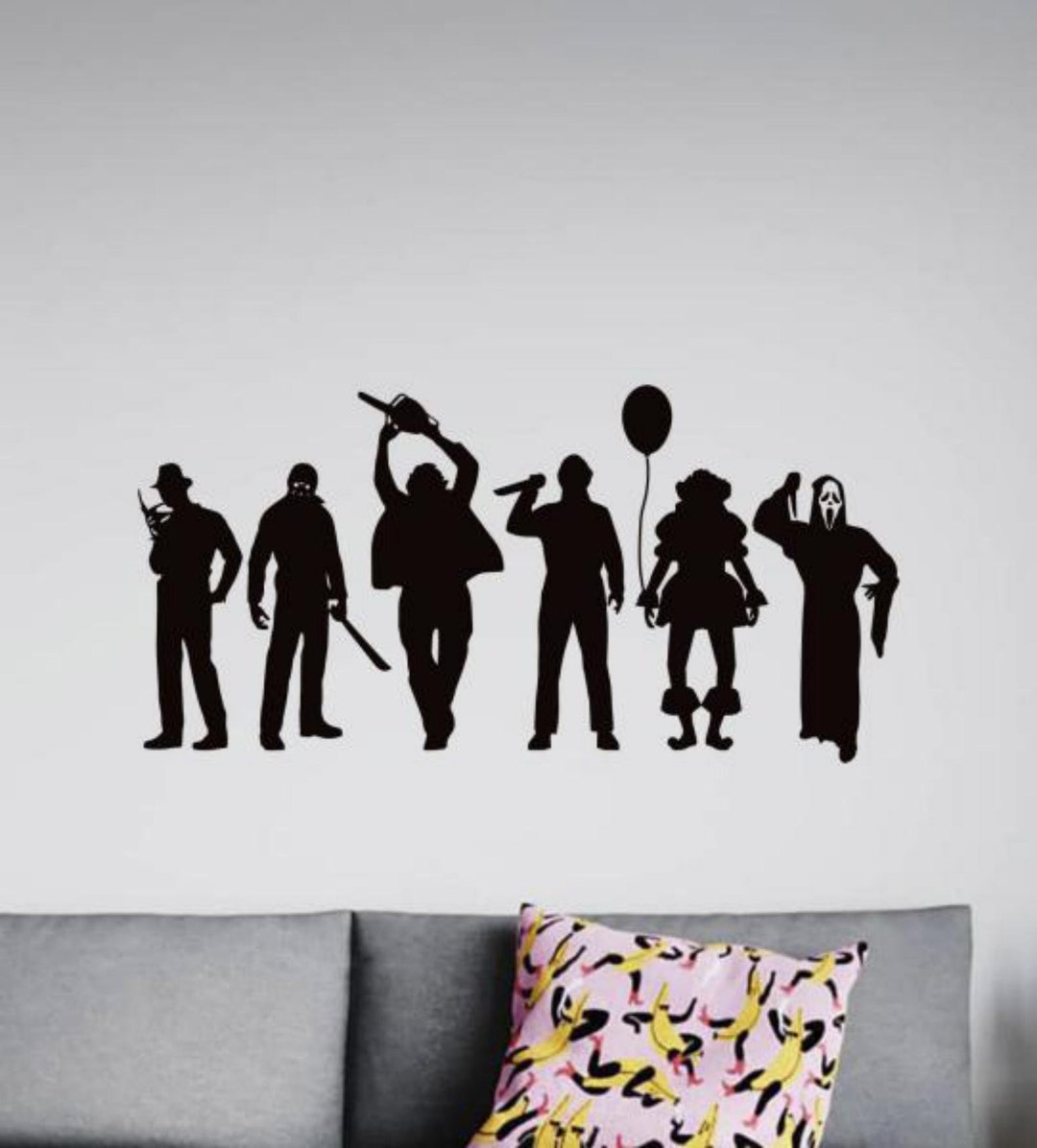 Movie Maniacs Wall Decal Vinyl Sticker Halloween Wall Art Nightmare ...