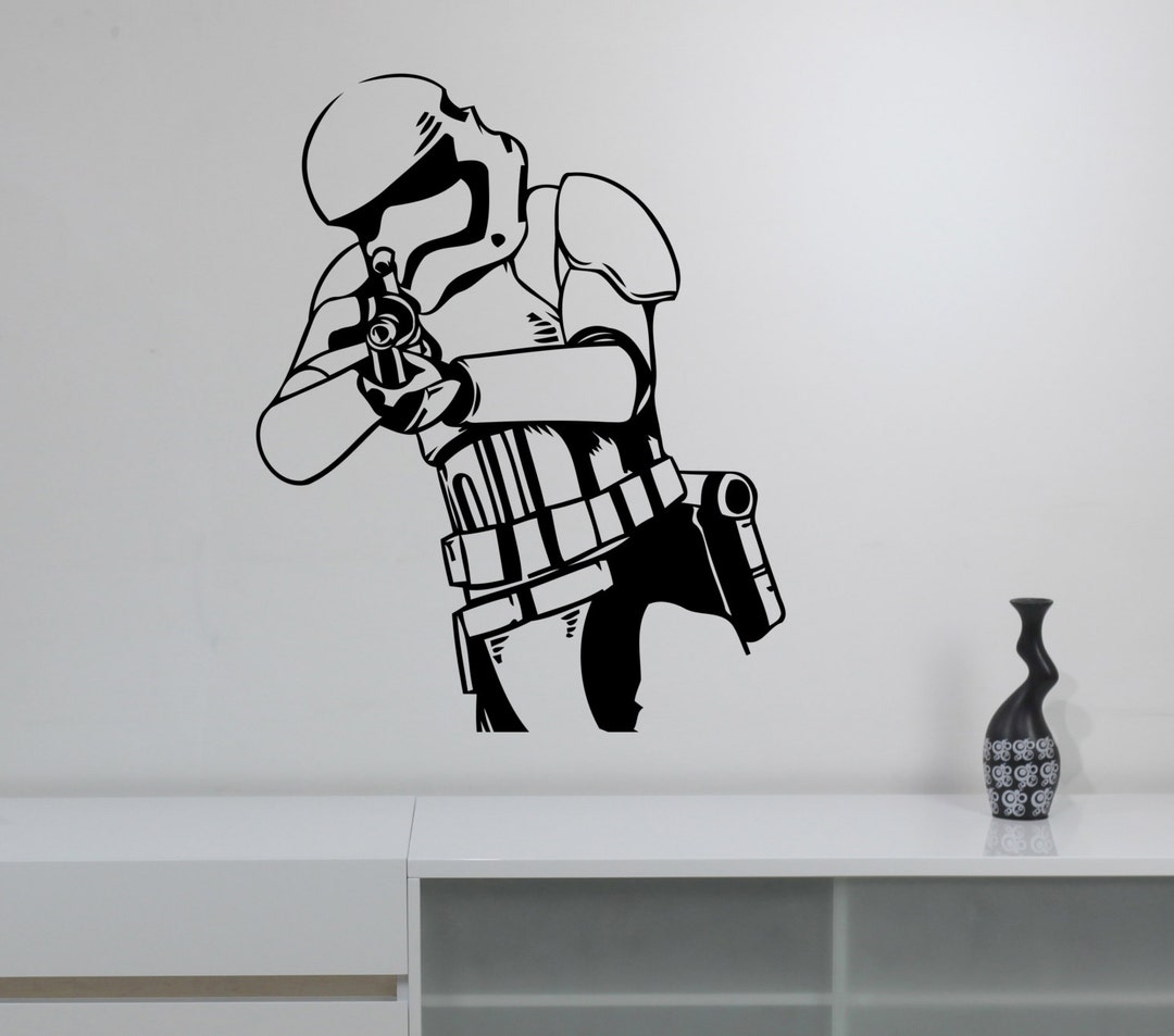 Stormtrooper Vinyl Decal Star Wars Wall Sticker Soldier Art Decorations ...