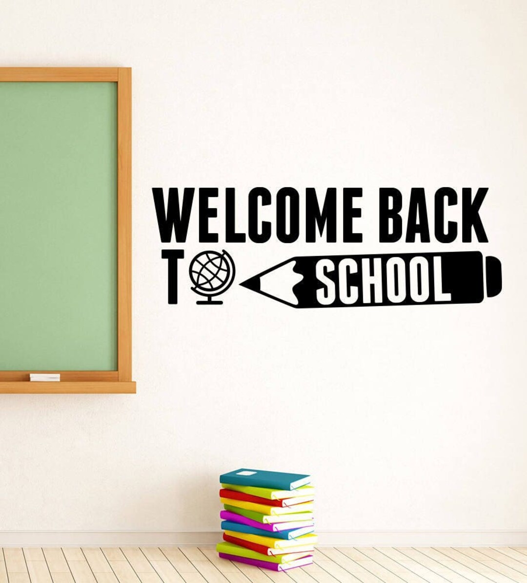 Welcome Back to School Decal Vinyl Sticker Banner Education ...