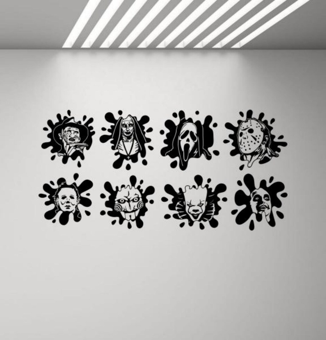 Movie Maniacs Wall Decal Vinyl Sticker Movie Killers Wall Art Nightmare ...