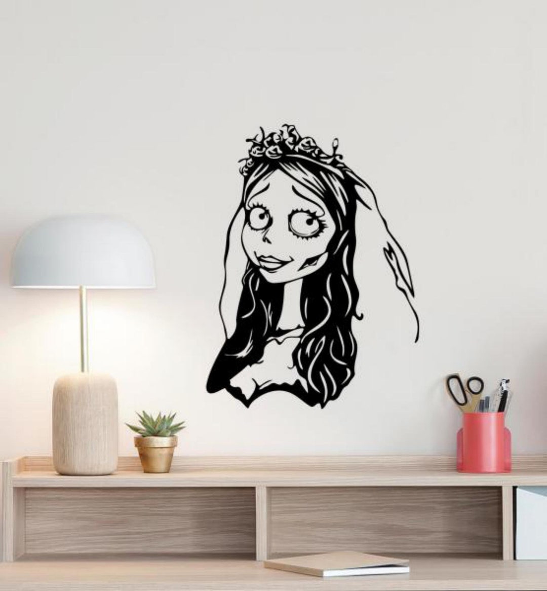 Corpse Bride Wall Decal Vinyl Sticker Nightmare Wall Art Gift Halloween ...