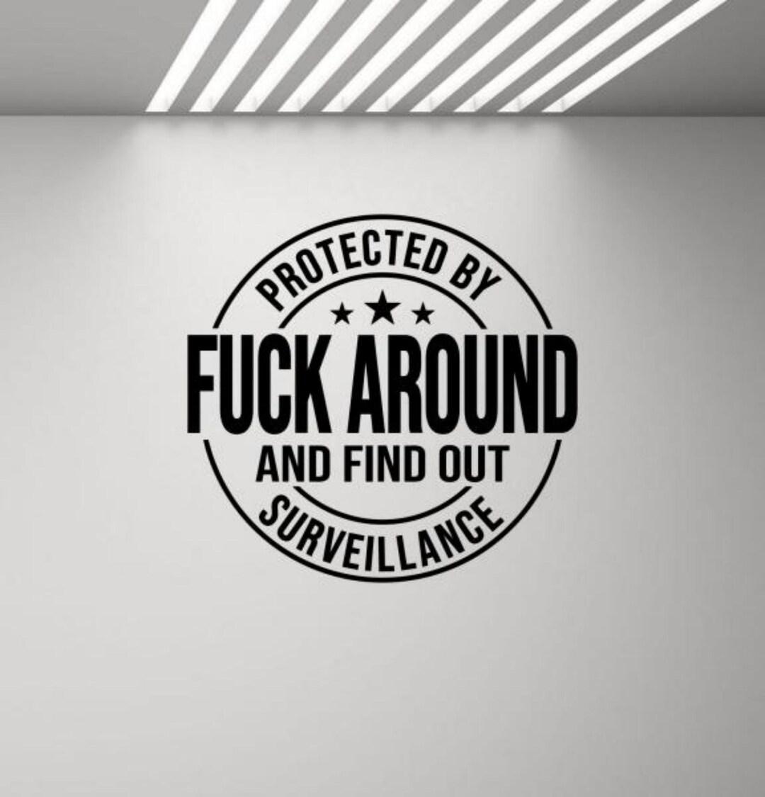 Protected By Fafo Wall Decal Vinyl Sticker Fck Around And Etsy 3492