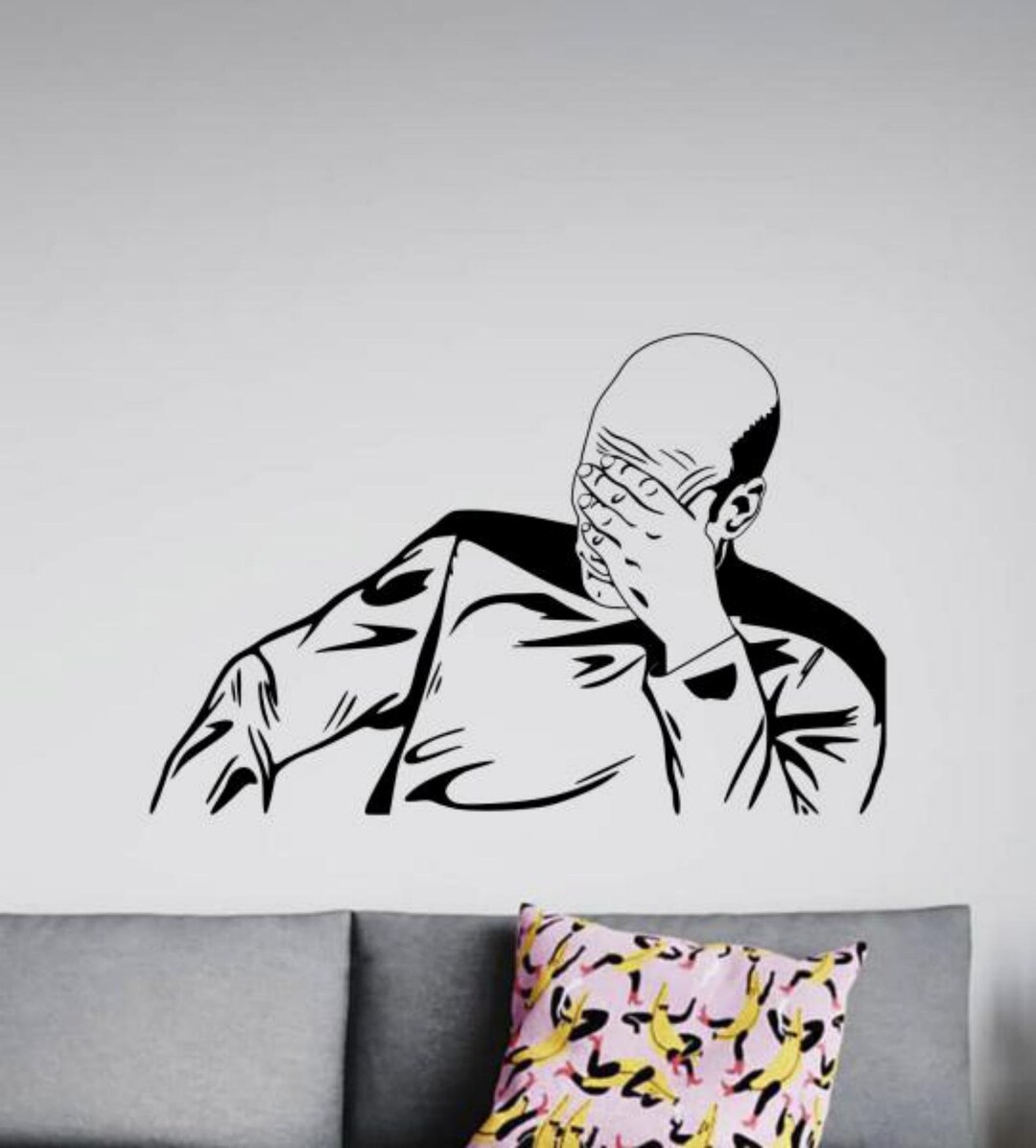 Picard Facepalm Wall Decal Vinyl Sticker Funny Meme Wall Art Gift Decor ...