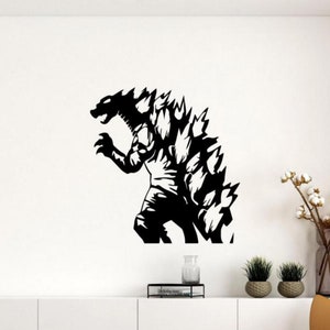 Godzilla Wall Decal Vinyl Sticker Movie Monster Wall Art Home Theater ...
