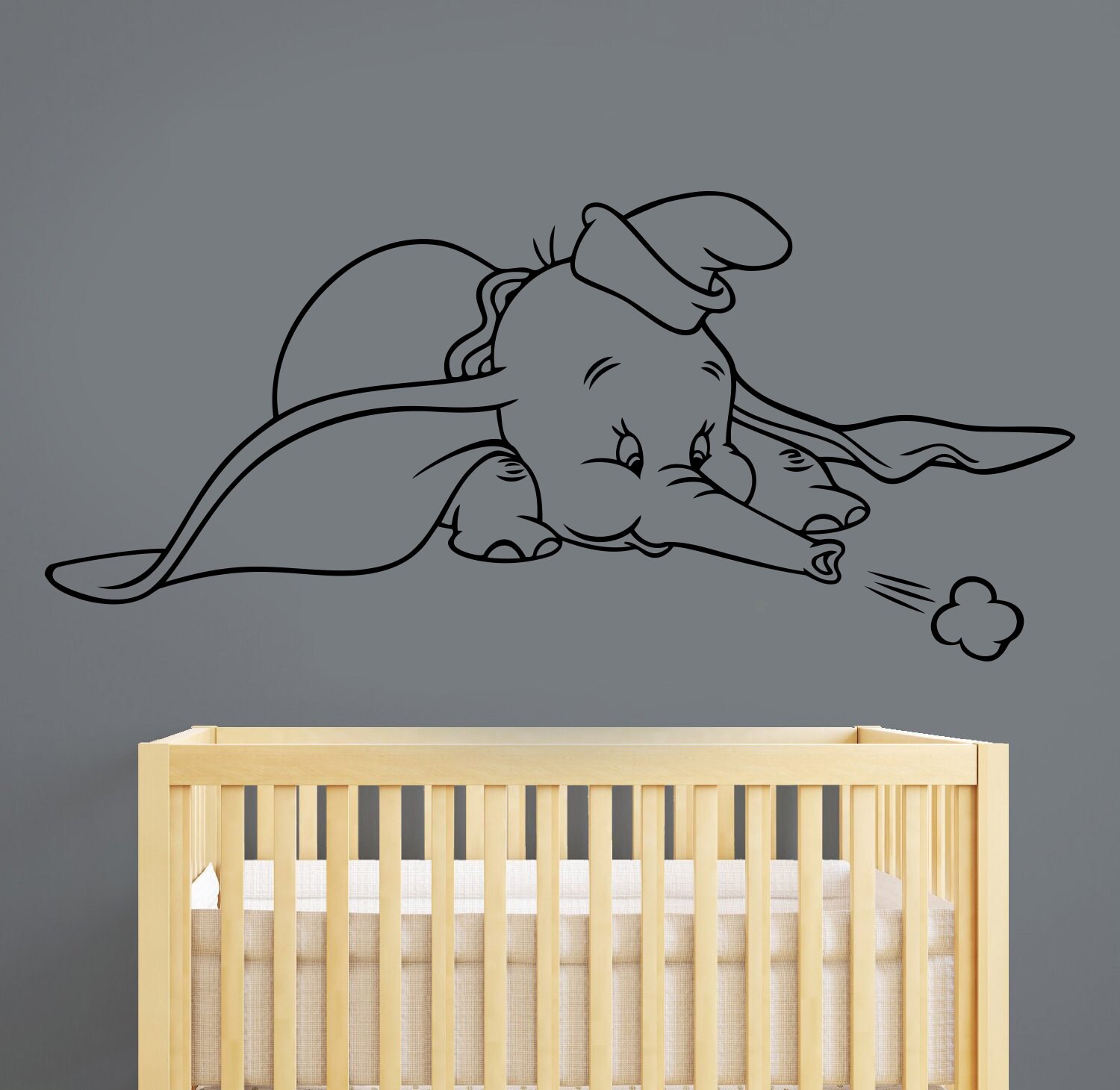 Dumbo Wall Sticker Vinyl Decal Disney Movie Art Decorations Etsy