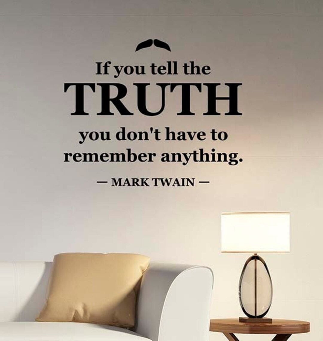 Mark Twain Motivational Quote Wall Decal Poet Writer Saying Vinyl ...