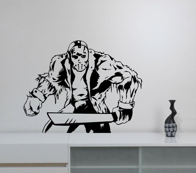 Jason Voorhees Wall Sticker Vinyl Decal Friday the 13th Movie - Etsy