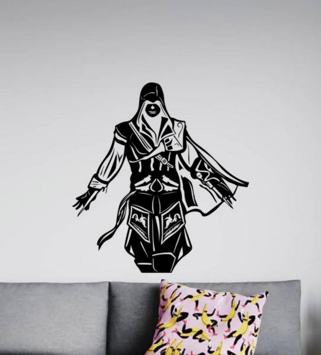 Assassin Wall Decal Vinyl Sticker Wall Art Gamer Gift Wall Decor Poster ...