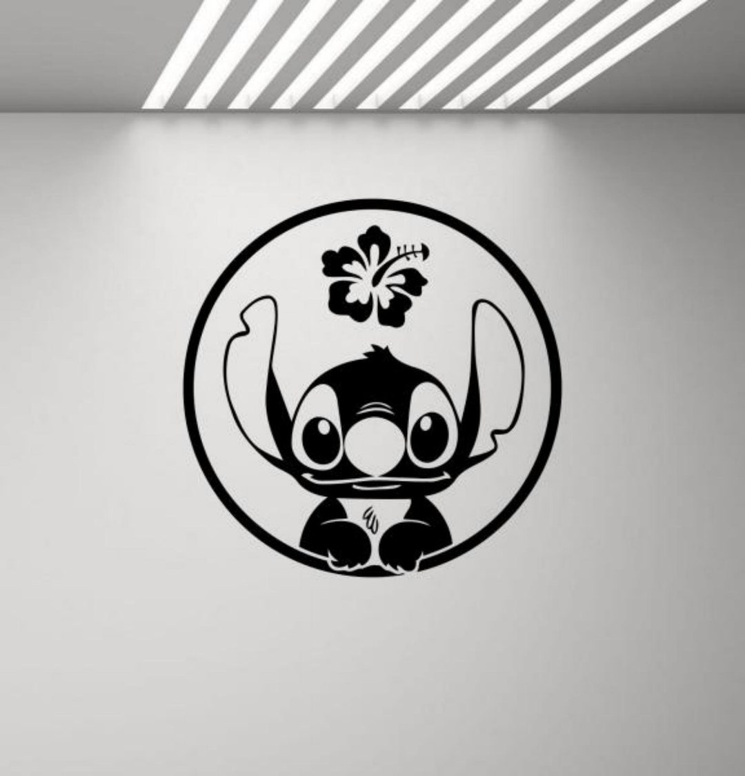 Stitch Wall Decal Vinyl Sticker Stitch Ohana Wall Art Gift Stitch ...