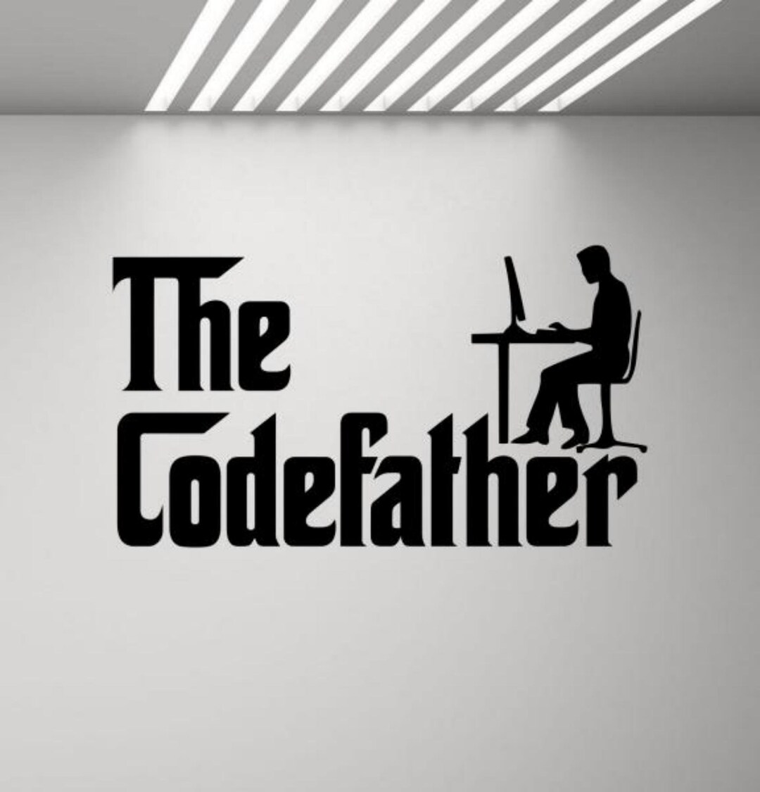 The Codefather Wall Decal Vinyl Sticker Coding Developer Computer ...