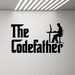 The Codefather Wall Decal Vinyl Sticker Coding Developer Computer Programming Wall Art ...