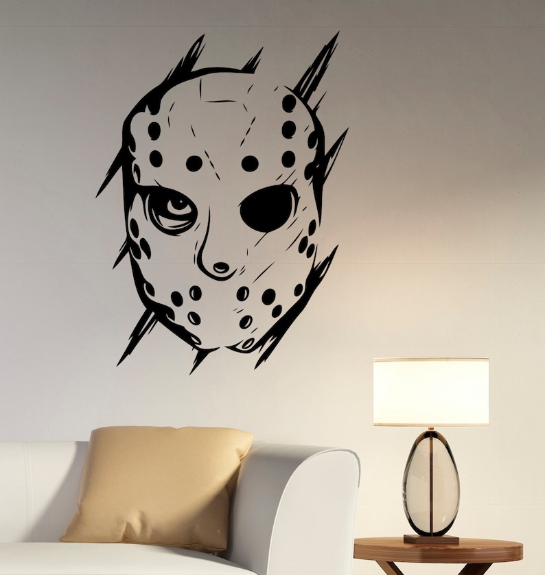 Jason Voorhees Wall Decal Vinyl Sticker Friday the 13th Movie - Etsy