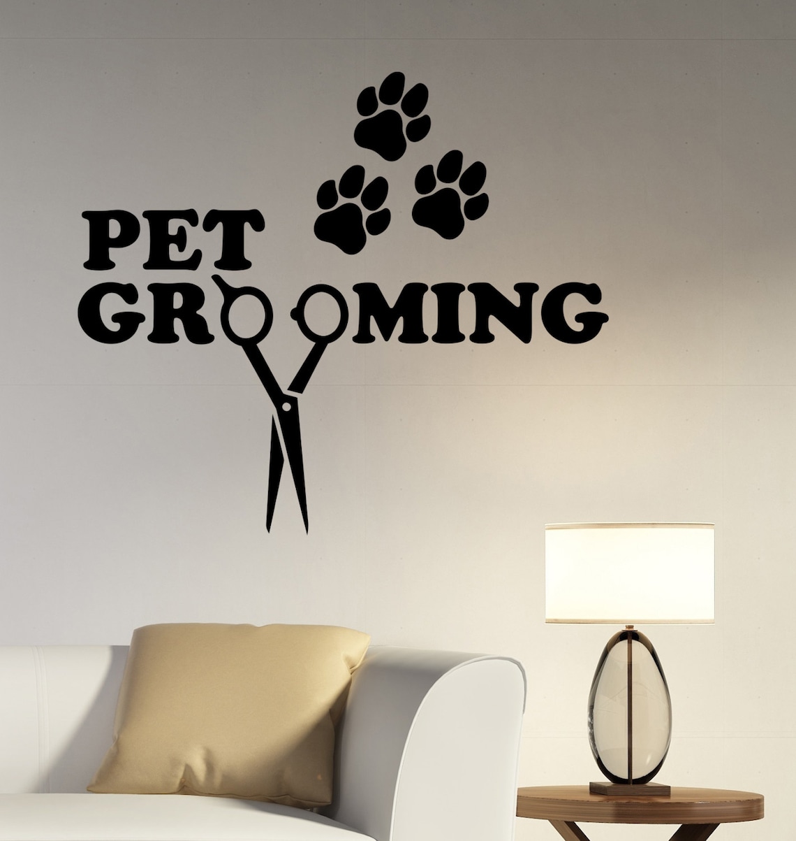 Pet Grooming Wall Sticker Vinyl Decal Window Logo Animal - Etsy