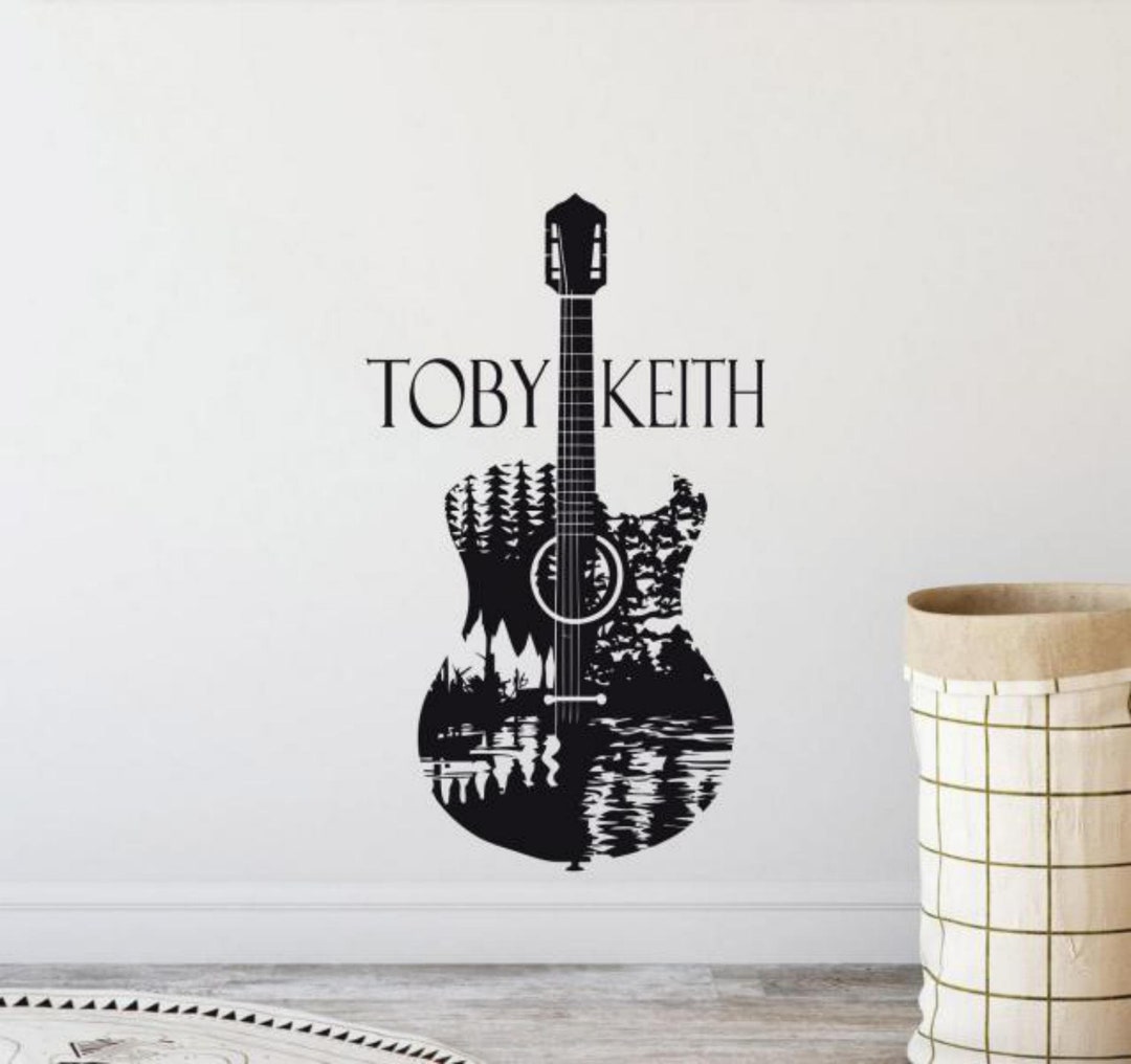 Toby Keiths Wall Decal Vinyl Sticker Country Music Wall Art Fan Gift ...