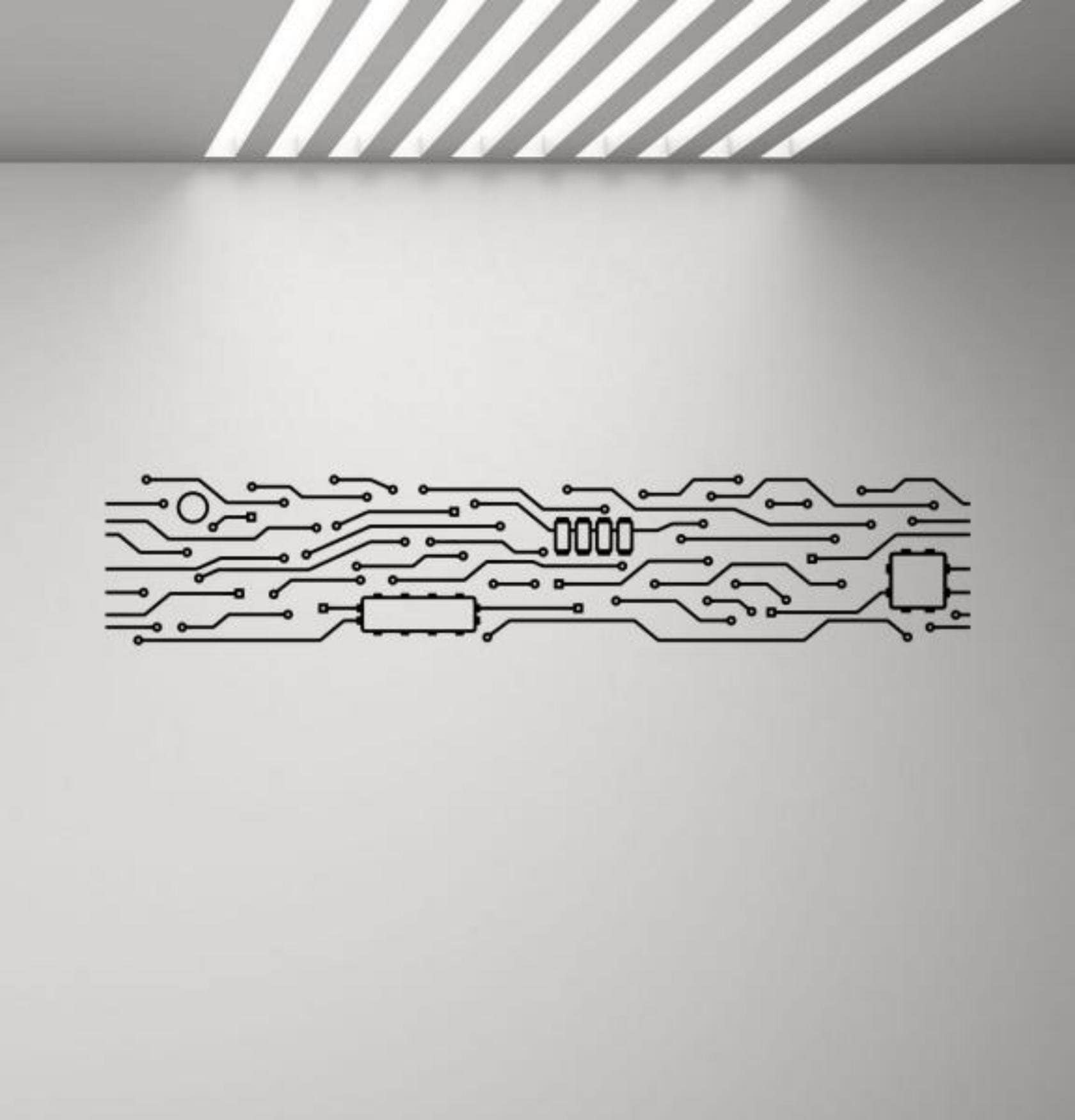 Printed Circuit Board Wall Decal Vinyl Sticker Coding Developer ...