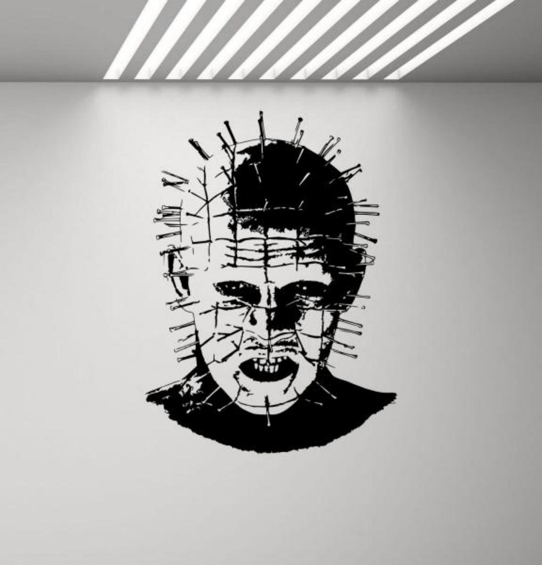 Pinhead Wall Decal Vinyl Sticker Scary Movie Maniac Killer Wall Art ...