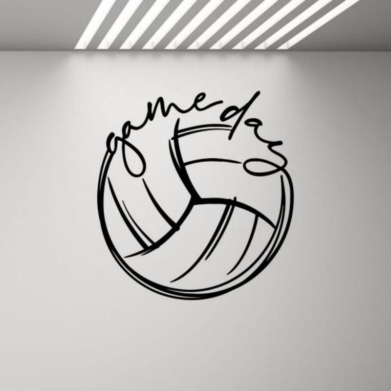 Volleyball Wall Decal - Etsy