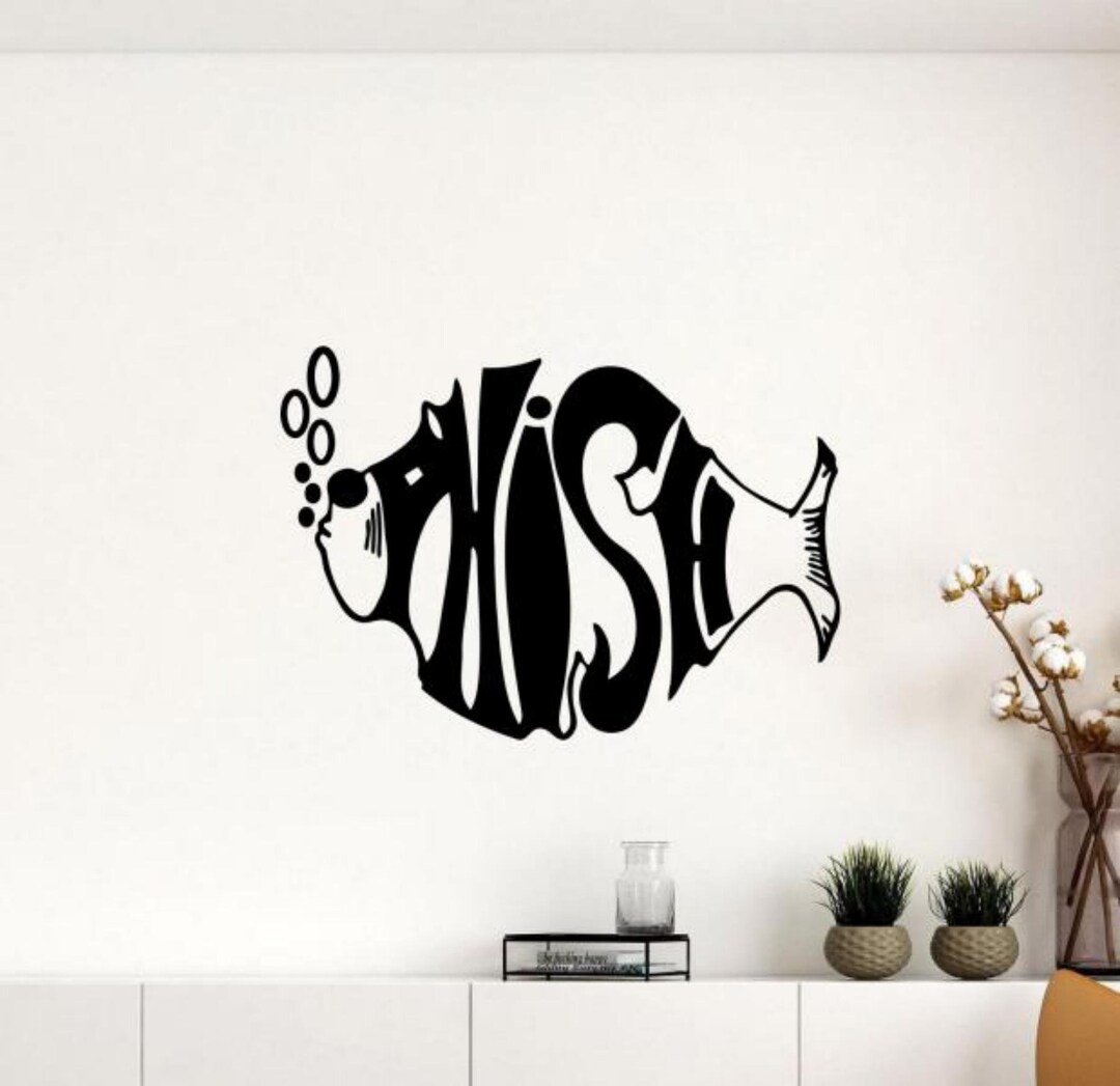 Phish Wall Decal Vinyl Sticker Wall Art Gift Decor Poster Sign Indoor ...