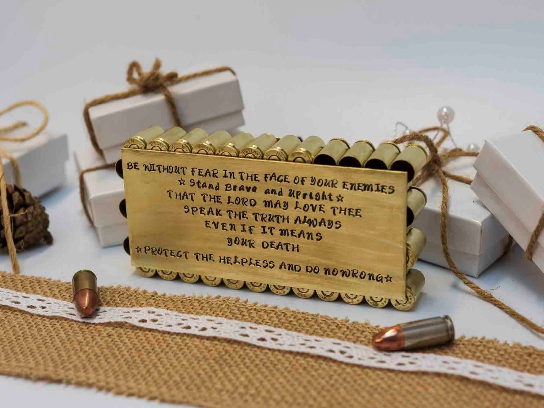 Personalized 9mm Bullet American Flag Desk Decor, Pro Gun, 2nd ...