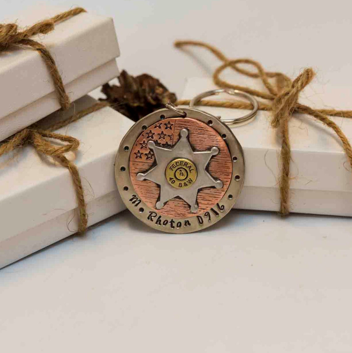 Custom Sheriff Deputy Badge Keychain Personalized Dog Tag - Etsy