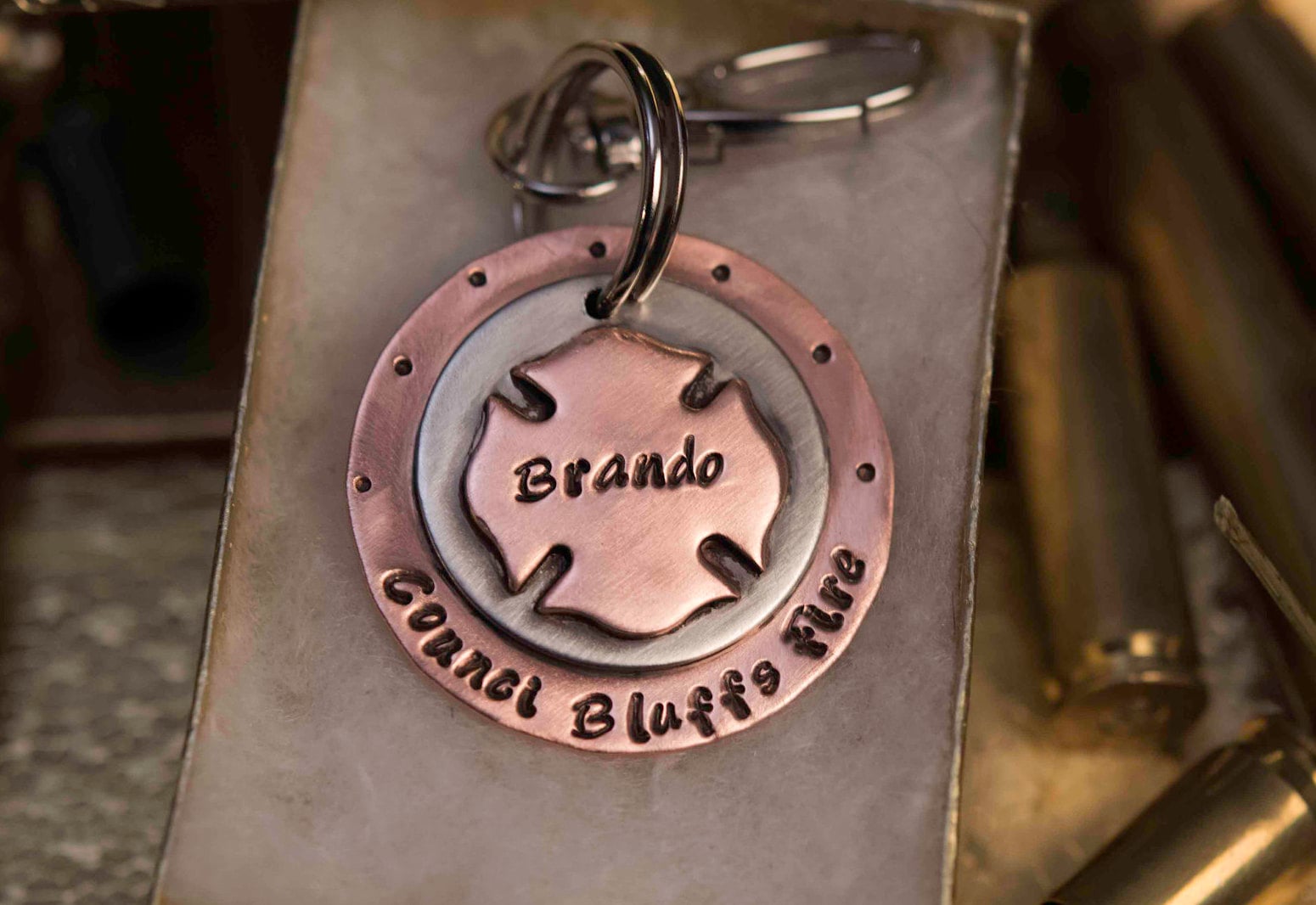 Custom Maltese Cross Personalized Keychain Name Tag Dog | Etsy