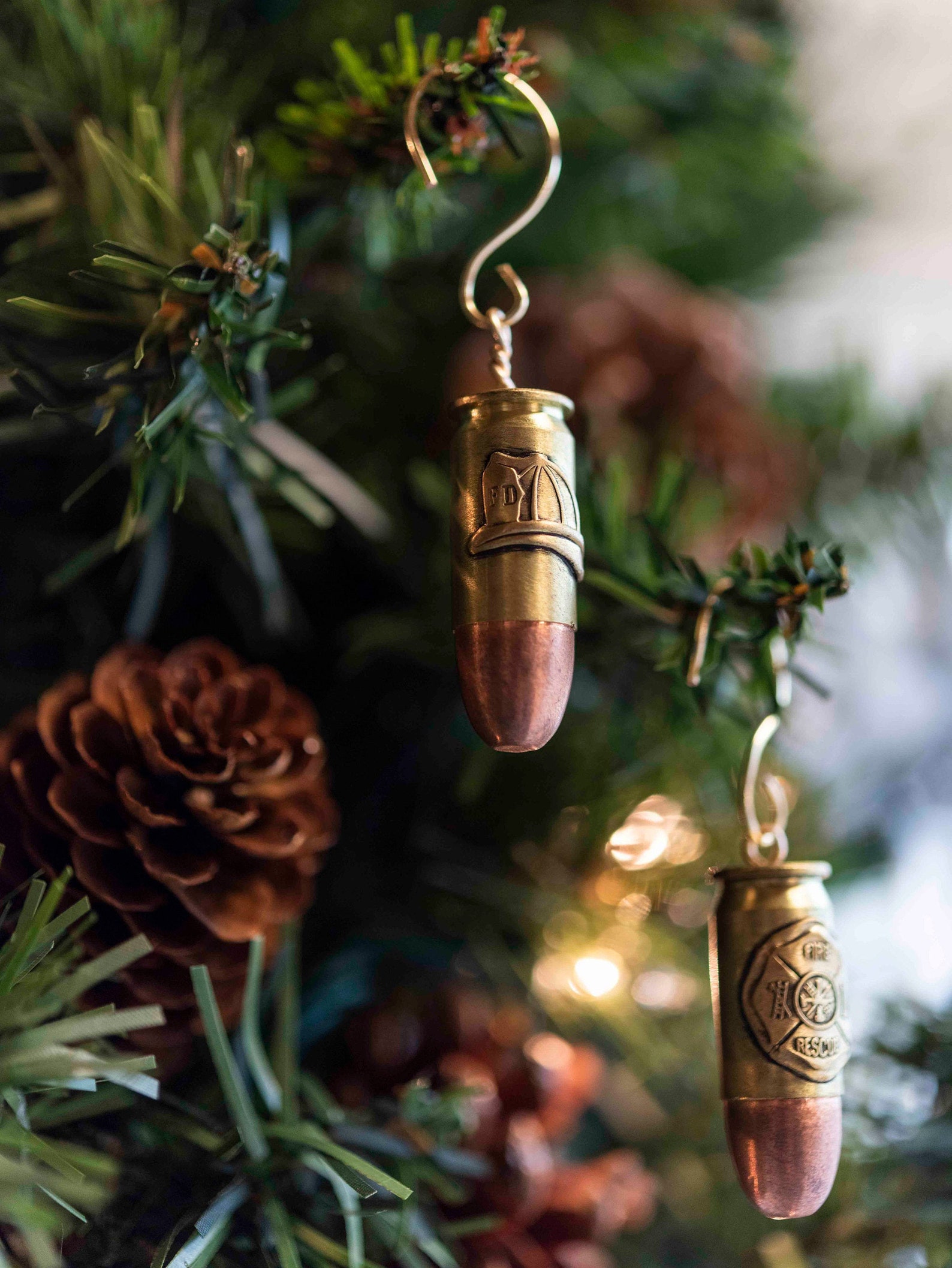 Handmade Bullet Christmas Ornament for Fire Rescue Members - Etsy