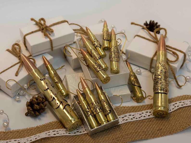 Bullet Christmas Tree ornament manly Holiday decoration 2nd | Etsy