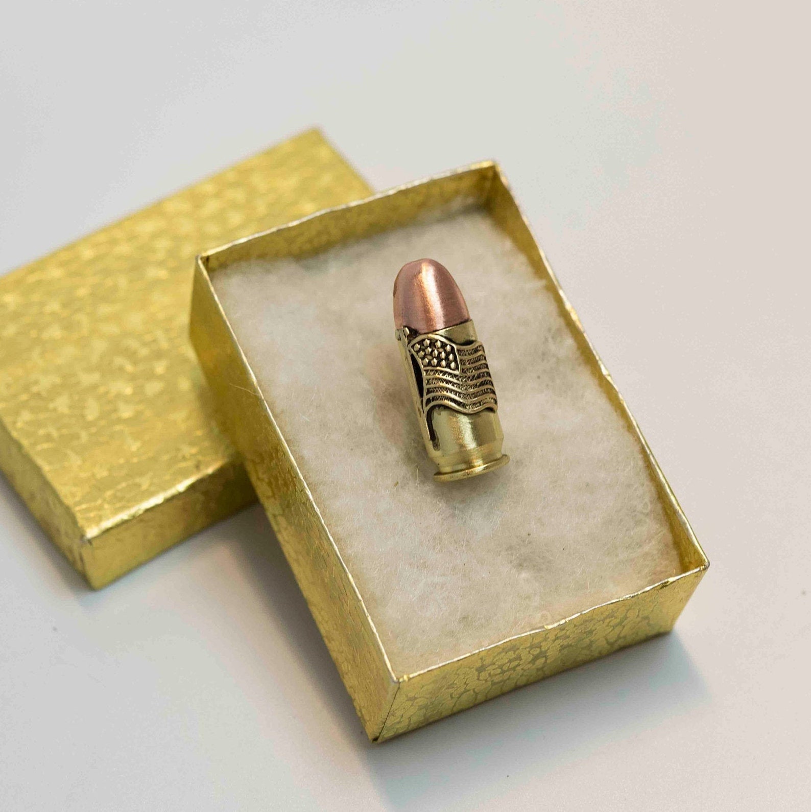 American Flag bullet boutonniere patriotic lapel pin hat pin | Etsy