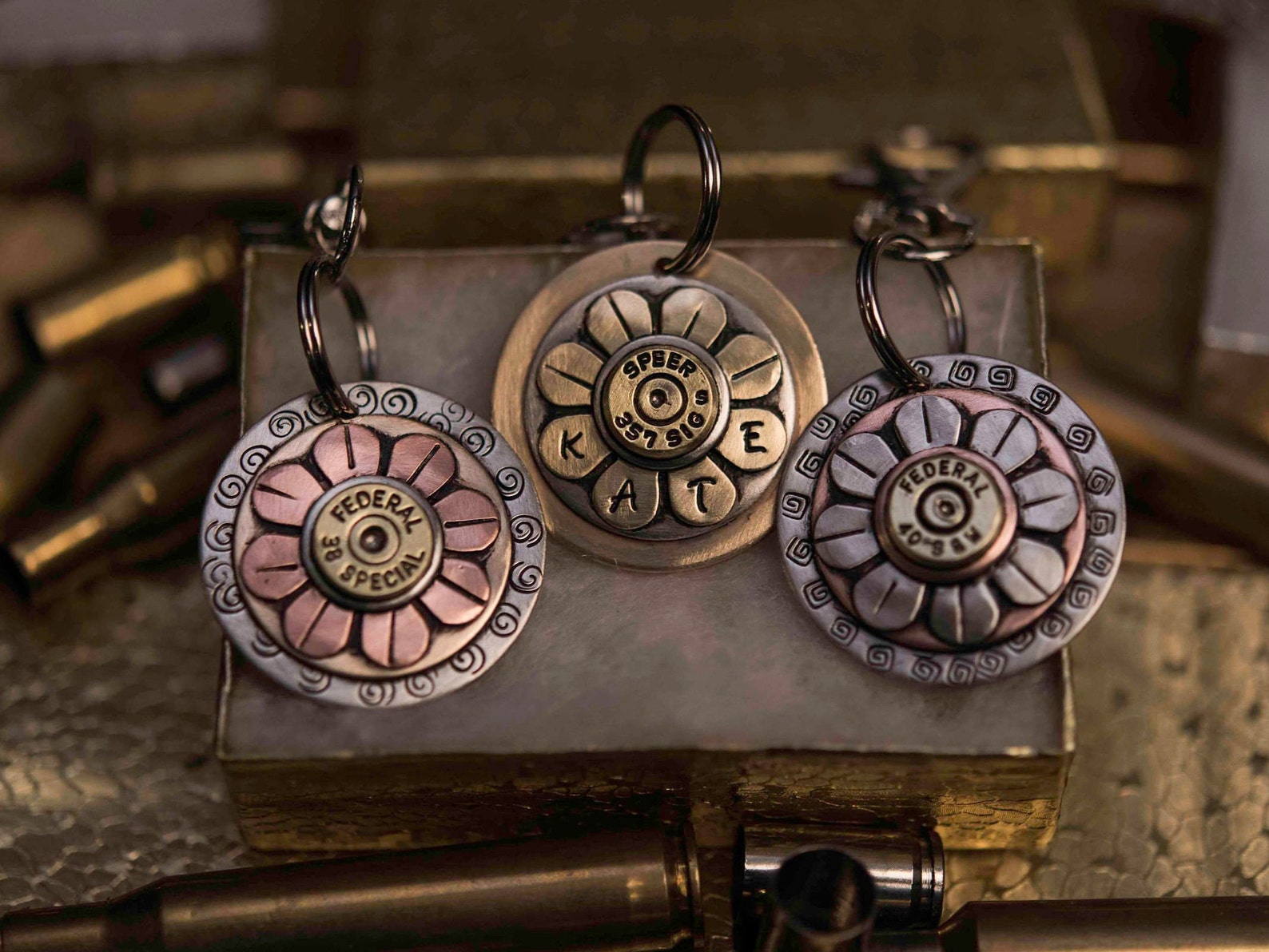 Personalized Floral Dog Tag Custom Made Pet Tag Dog Lover - Etsy