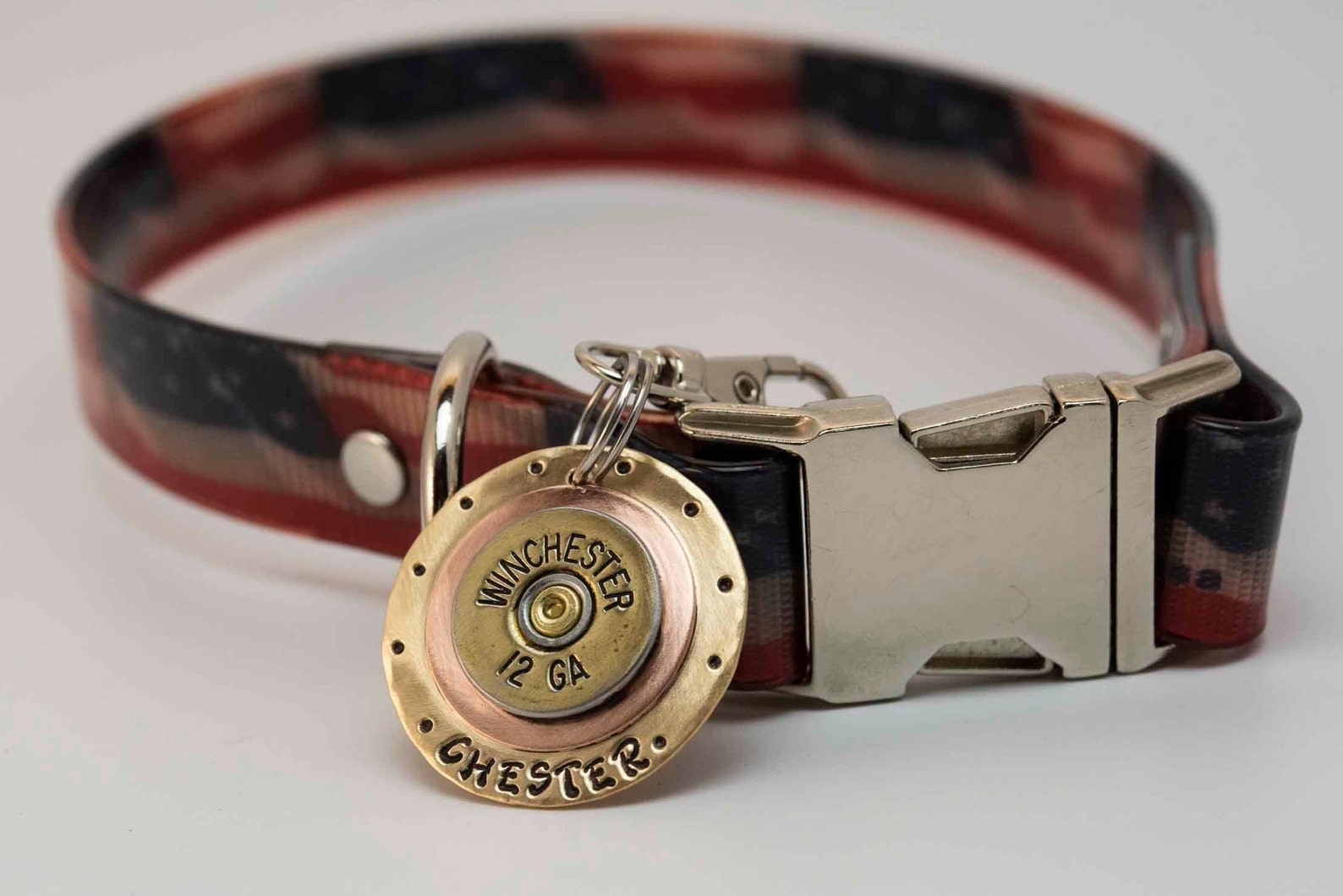 Personalized Shotgun Bullet Dog Tag Custom Keychain 2A Gun | Etsy