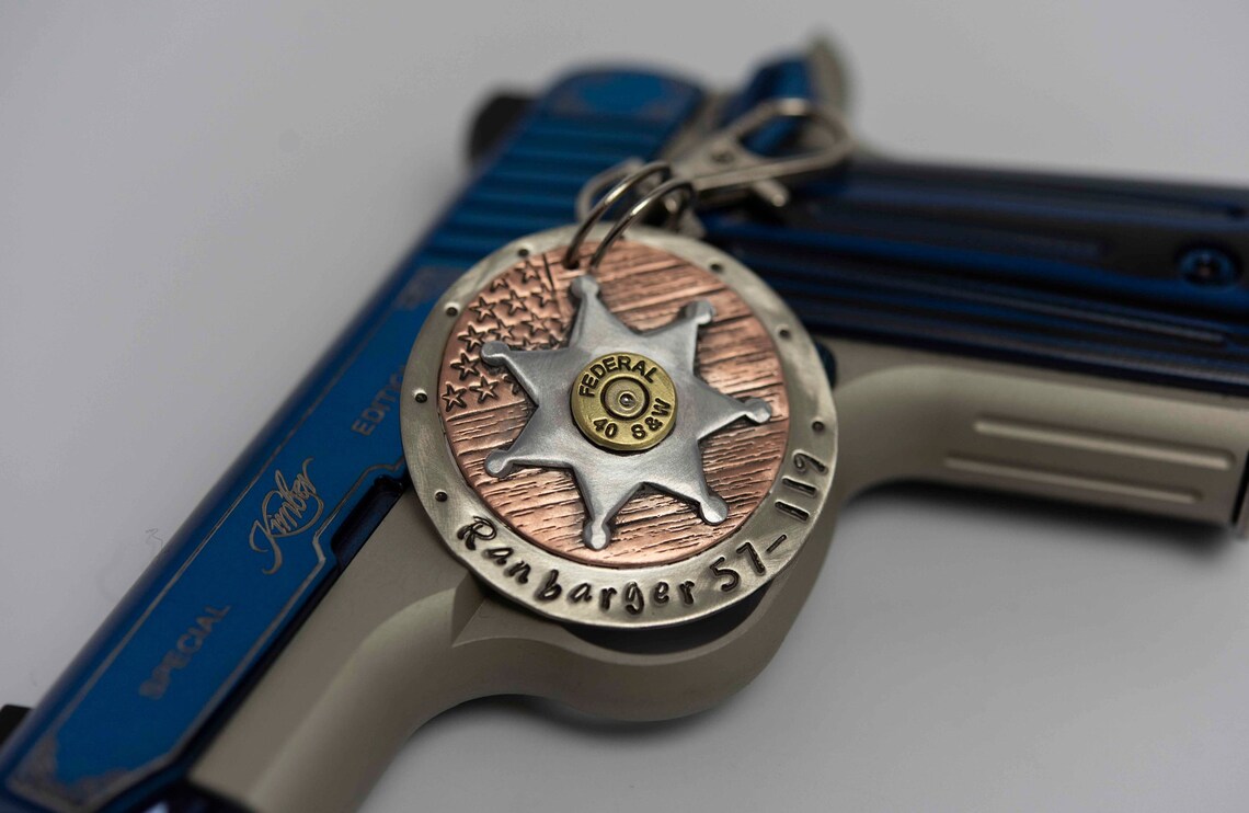 Custom Sheriff Deputy Badge Keychain Personalized Dog Tag - Etsy