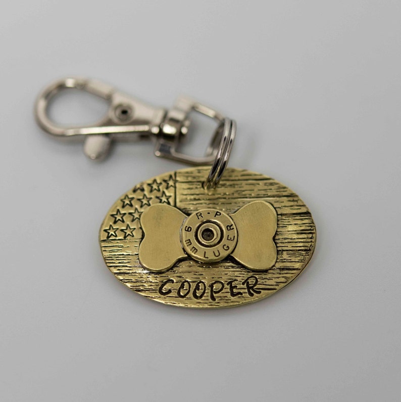 Personalized Bullet Dog Tag Custom Pet Tag Pet ID Name Tag - Etsy