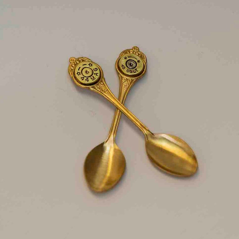 Novelty Brass Bullet Spoon Collectible Tea Spoon Gift Idea - Etsy