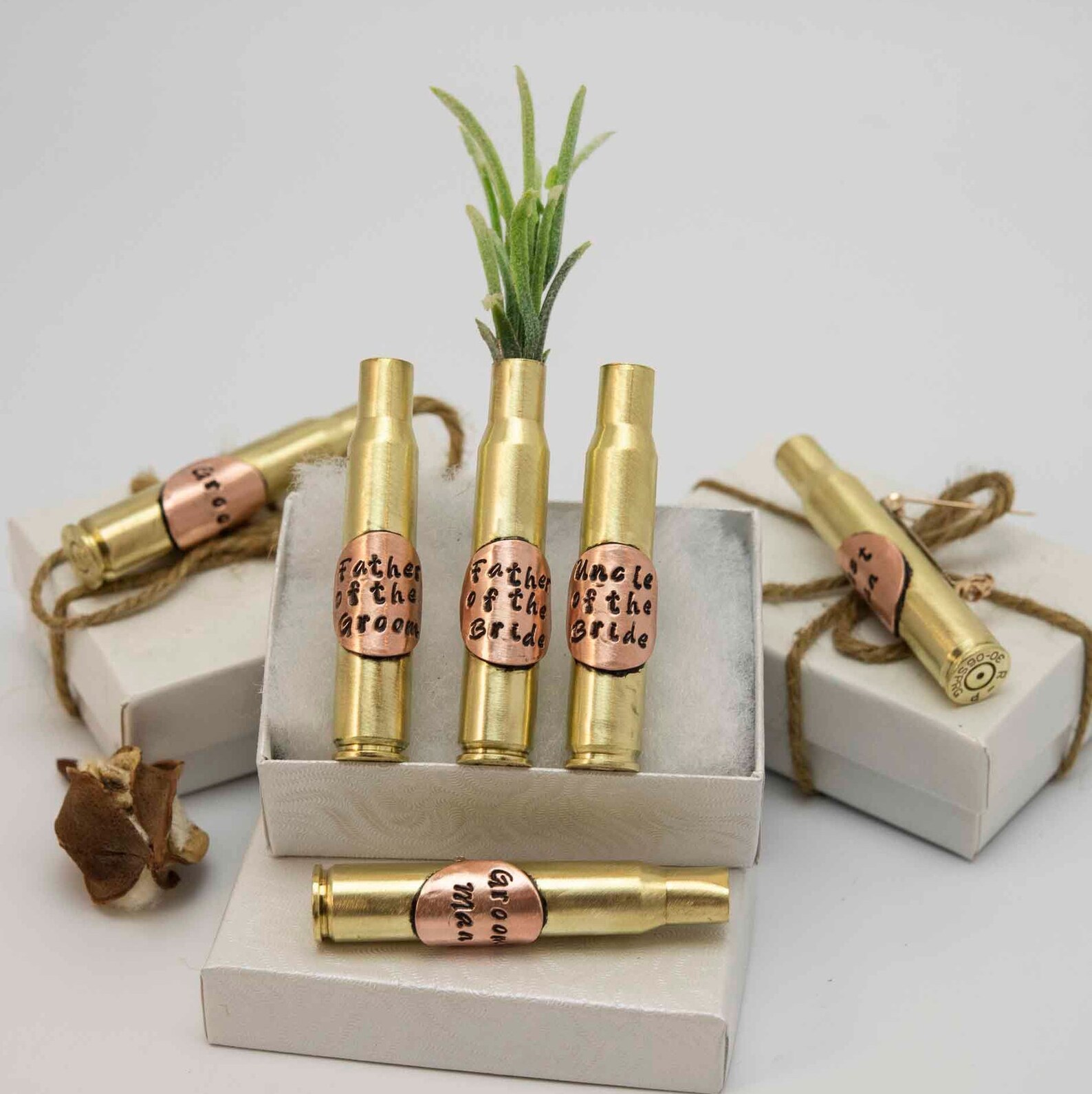 Custom Bullet Boutonniere Personalized Groomsman Ammo Lapel - Etsy