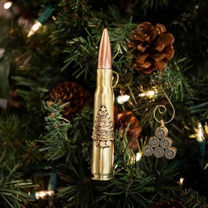Bullet Christmas Tree Ornament, Manly Holiday Decoration, 2nd Amendment ...