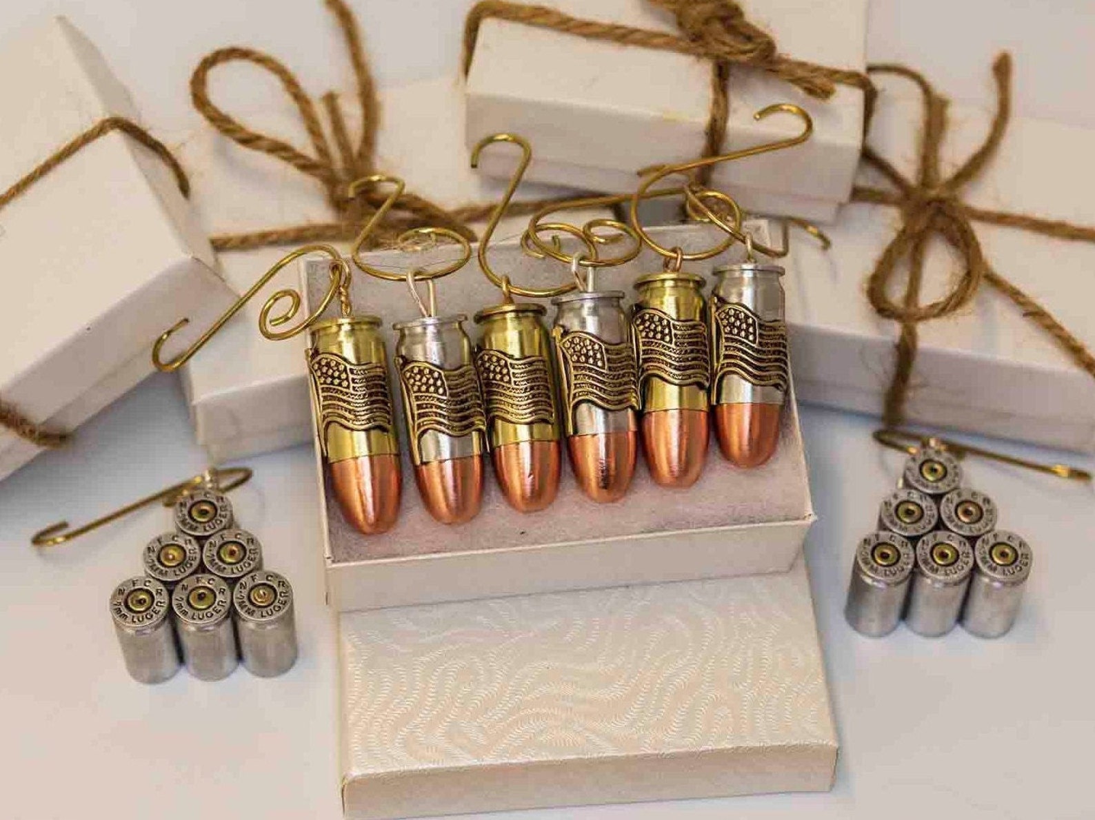 Handmade American Flag Bullet Christmas Tree Ornament Pro Gun - Etsy