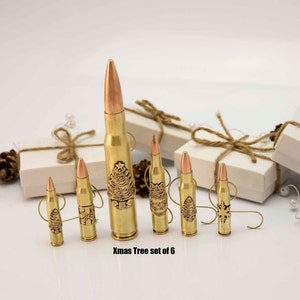 Bullet Christmas Tree Ornament, Manly Holiday Decoration, 2nd Amendment ...