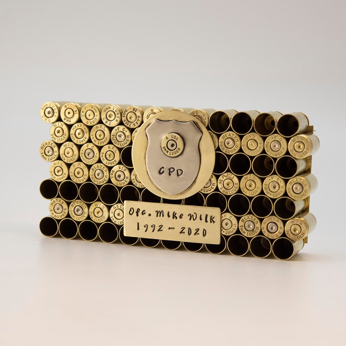 Personalized 9mm Bullet American Flag Desk Decor Pro Gun 2nd - Etsy