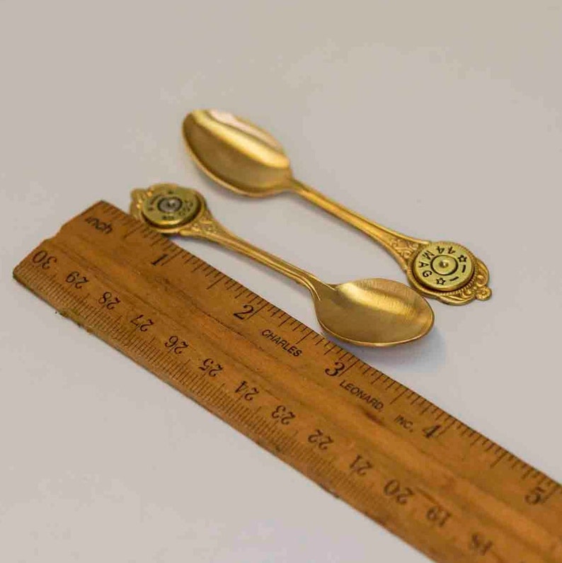 Novelty Brass Bullet Spoon Collectible Tea Spoon Gift Idea - Etsy
