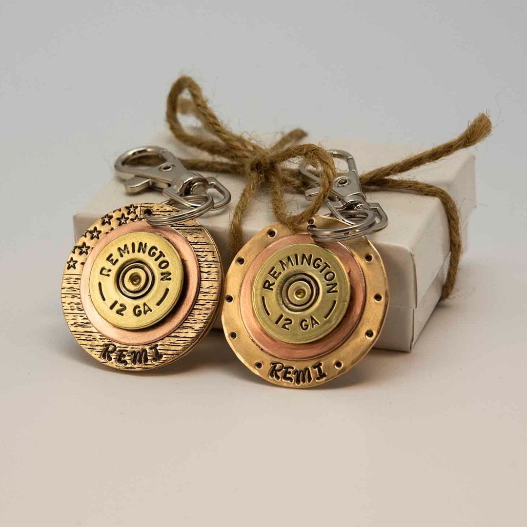 Personalized Shotgun Bullet Dog Tag, Custom Keychain, 2A Gun Lover Gift ...