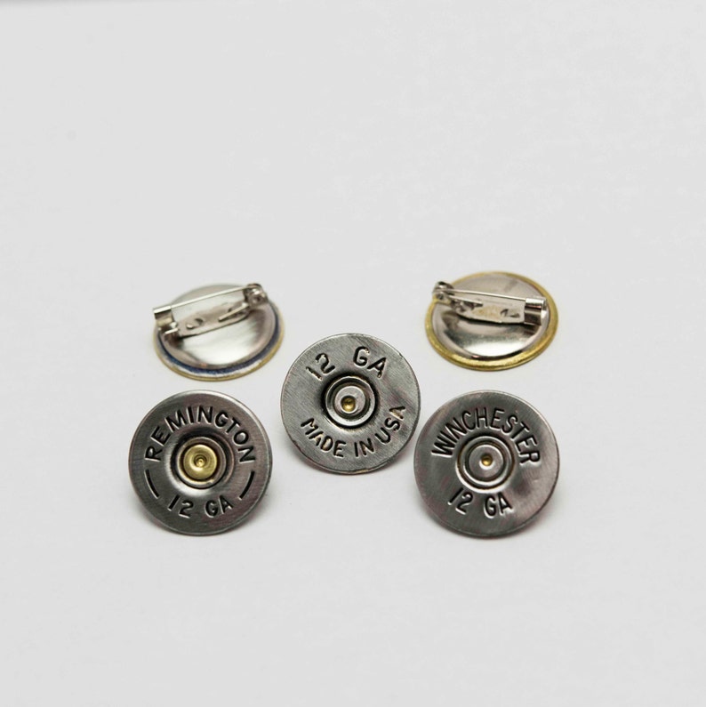Shotgun Shell Brooch, Shotgun Shell Pin, Hat Pin, Pro Gun, Unique Manly ...