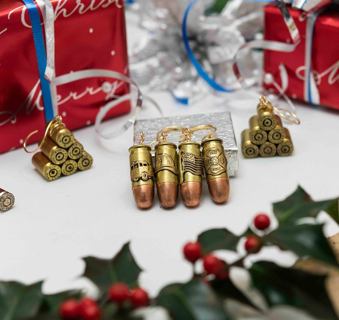 Handmade Bullet Christmas Ornament for Fire Rescue Members - Etsy