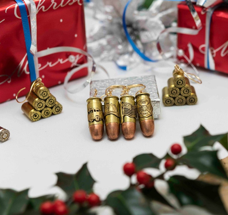Handmade Bullet Christmas Ornament for Fire Rescue Members - Etsy