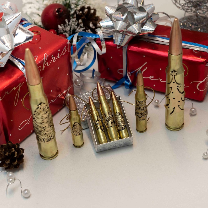 Bullet Christmas Tree ornament manly Holiday decoration 2nd | Etsy