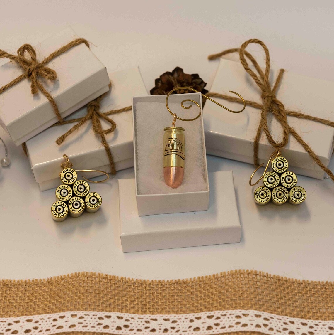 Handmade Bullet Christmas Ornament for Fire Rescue Members - Etsy